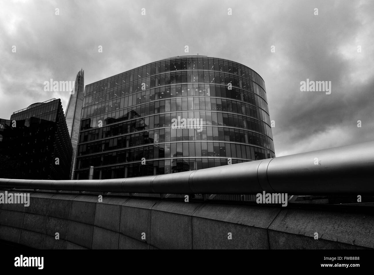 The shard photographed in black and white hi-res stock photography and ...