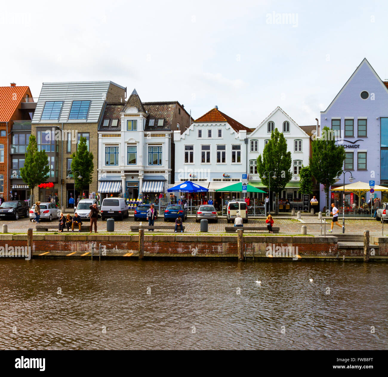 Inner harbour of Husum Stock Photo - Alamy