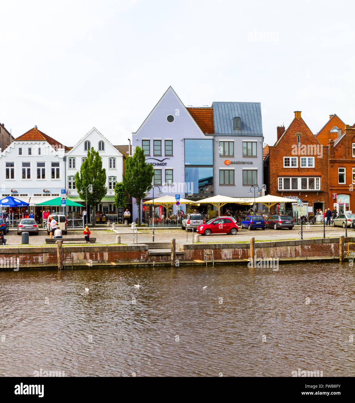 Inner harbour of Husum Stock Photo - Alamy