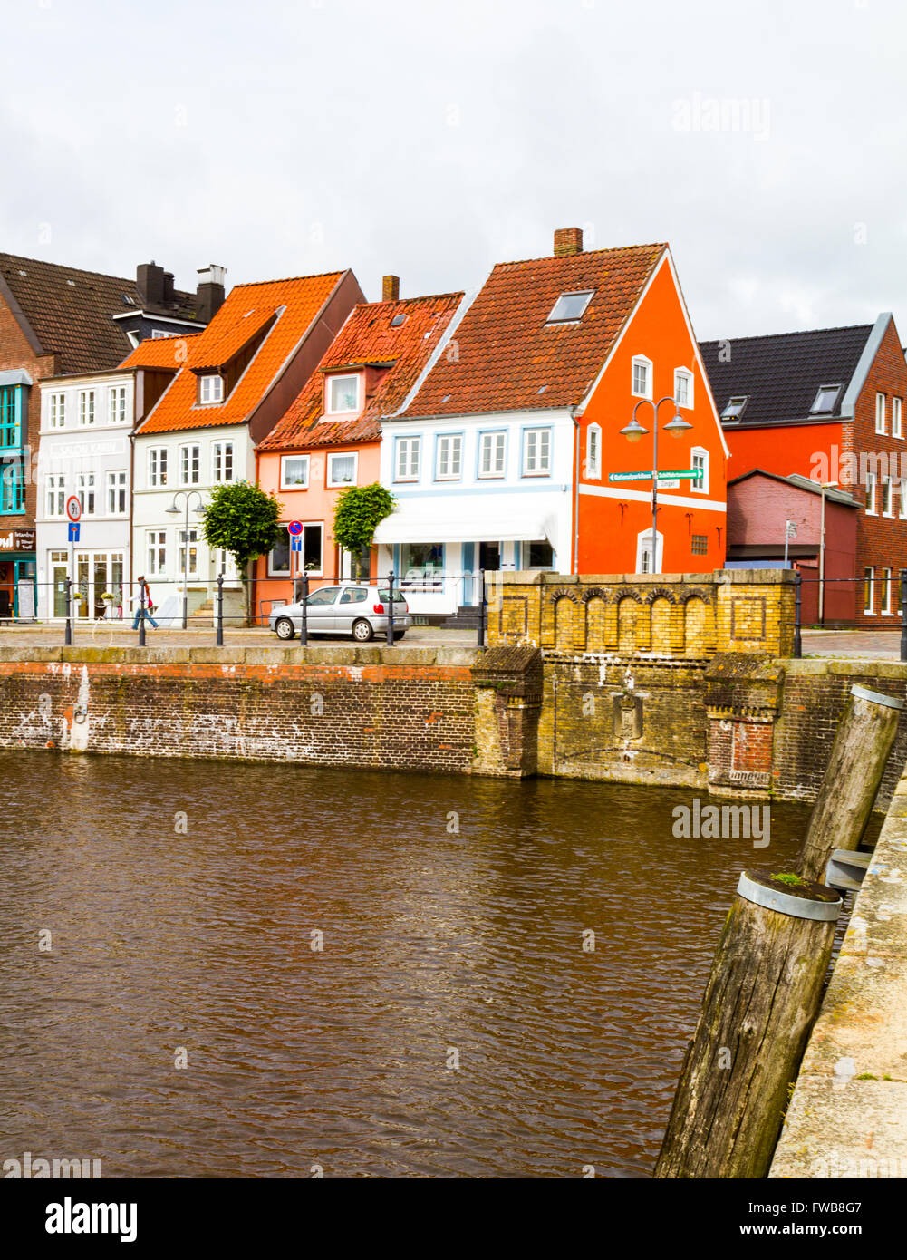 Inner harbour of Husum Stock Photo - Alamy