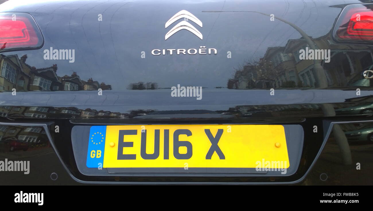 Eu registration plate hi-res stock photography and images - Alamy