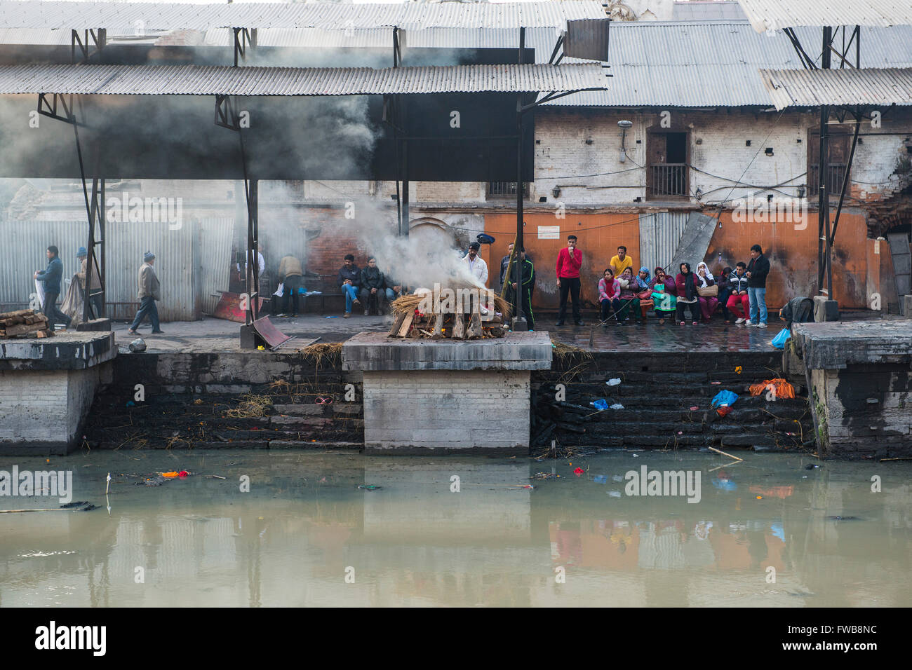 Nepal, Kathmandu, Pashupatinath, cremation funeral Stock Photo - Alamy