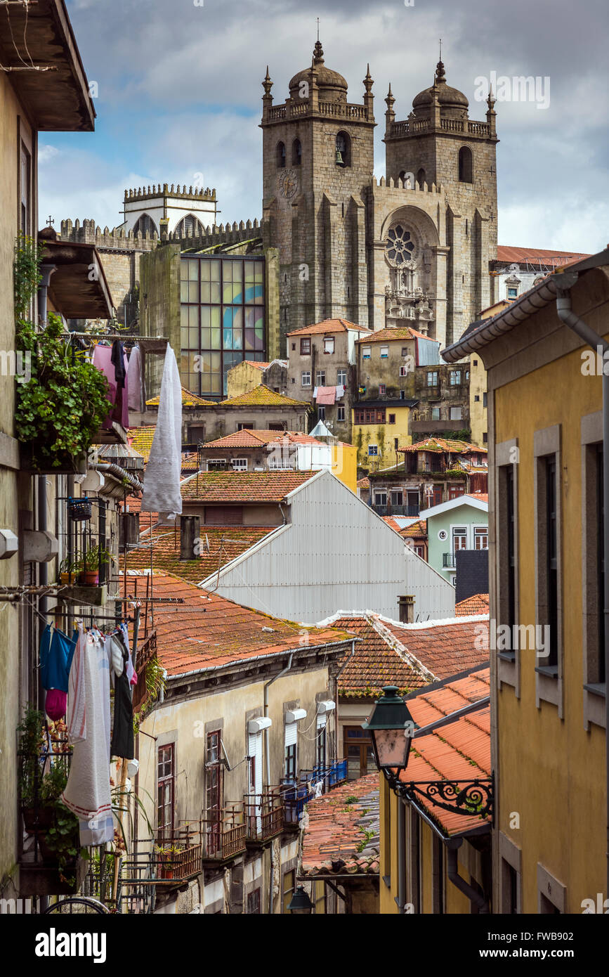 Scenic view of Ribeira district, Porto, Portugal Stock Photo - Alamy