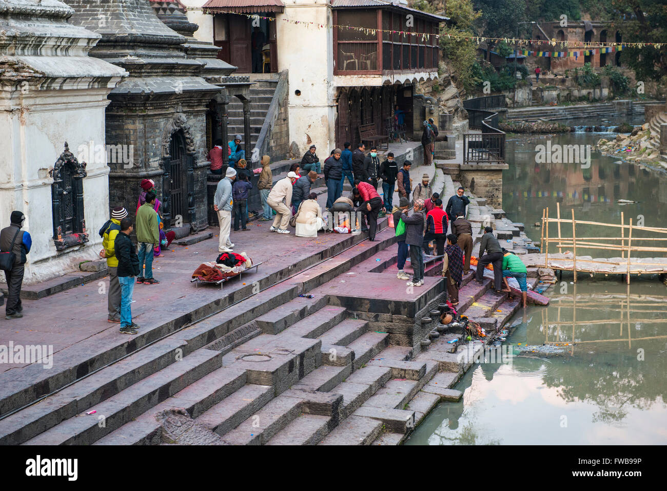 Nepal, Kathmandu, Pashupatinath, cremation funeral Stock Photo - Alamy