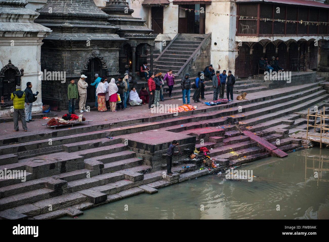 Nepal, Kathmandu, Pashupatinath, cremation funeral Stock Photo - Alamy