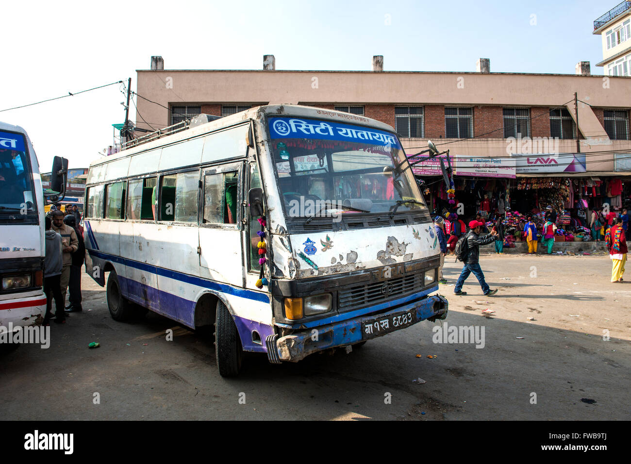 Nepal bhaktapur bus hi-res stock photography and images - Alamy