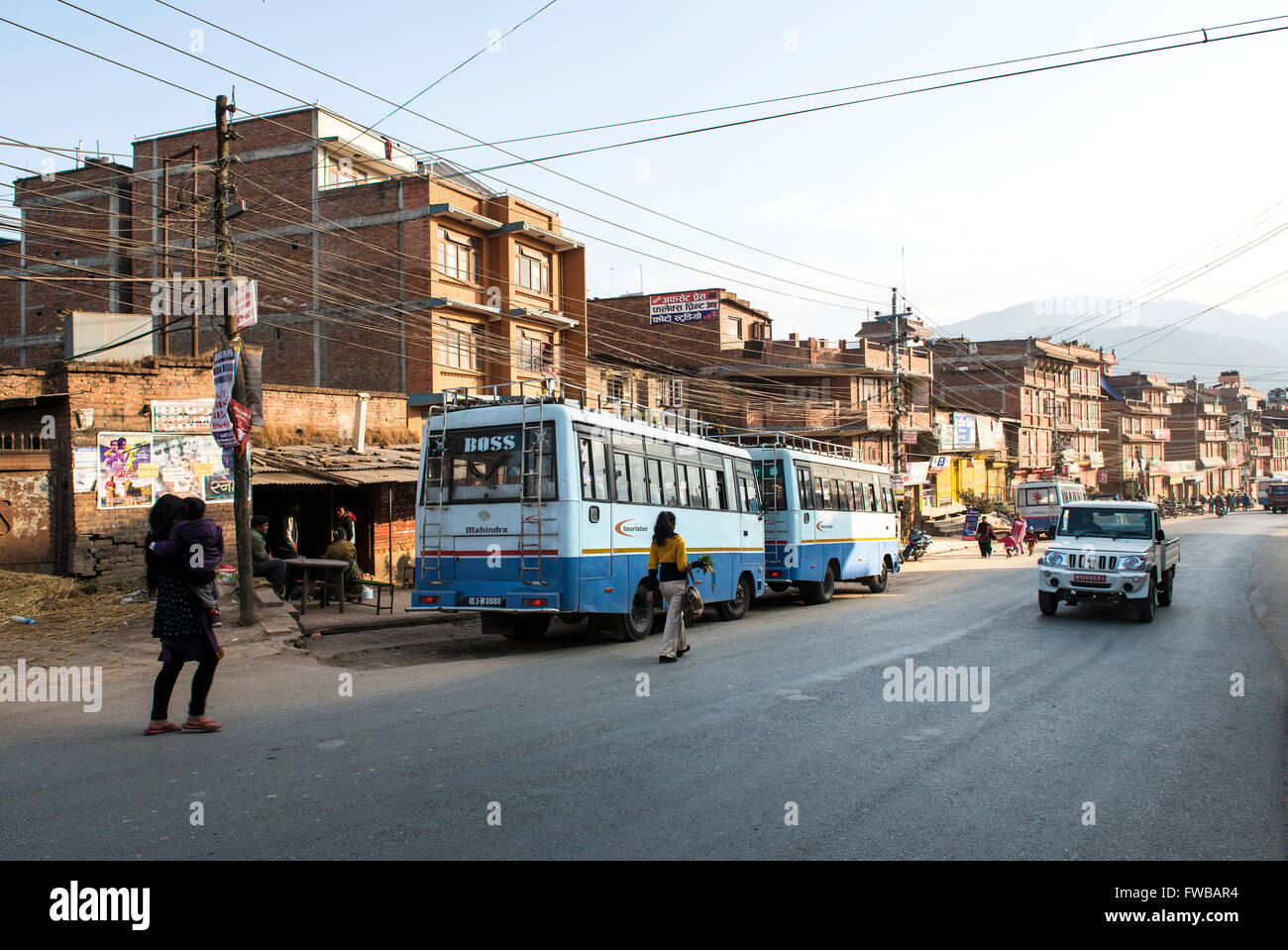 Nepal bhaktapur bus hi-res stock photography and images - Alamy