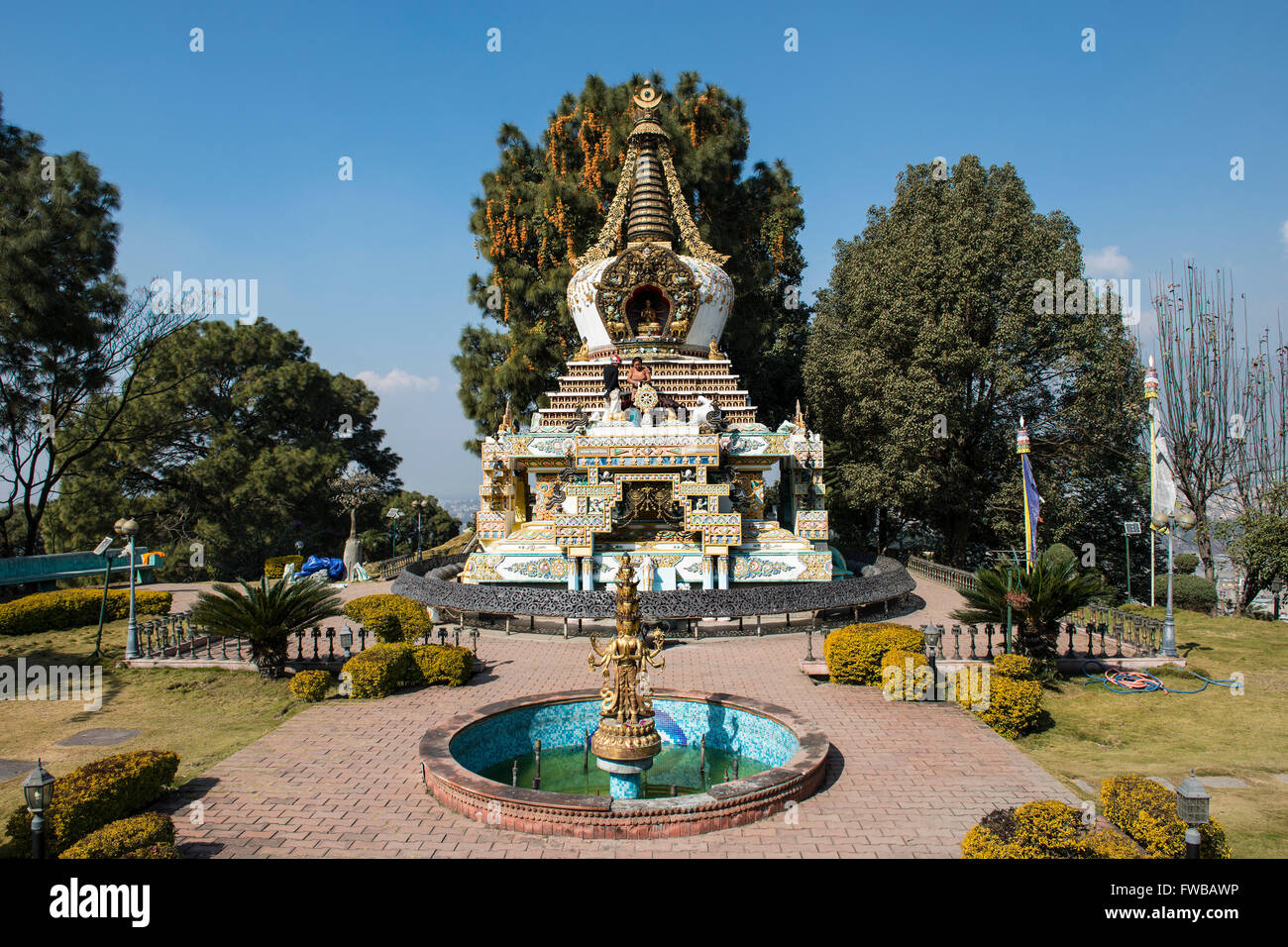 Nepal, Kopan monastery Stock Photo - Alamy