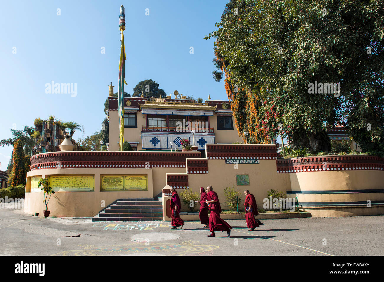 Nepal, Kopan monastery Stock Photo - Alamy