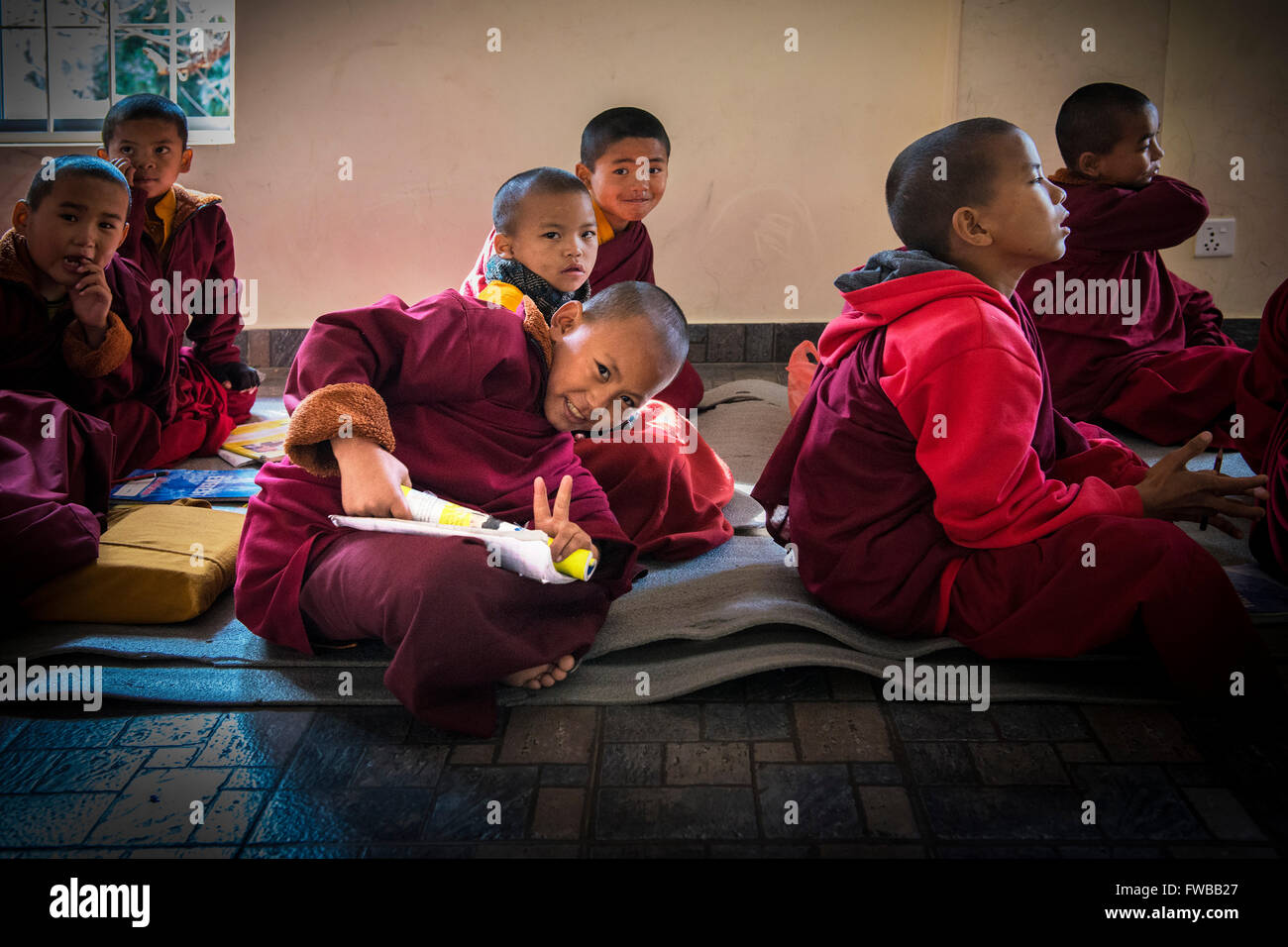 Nepal, Kopan monastery Stock Photo - Alamy