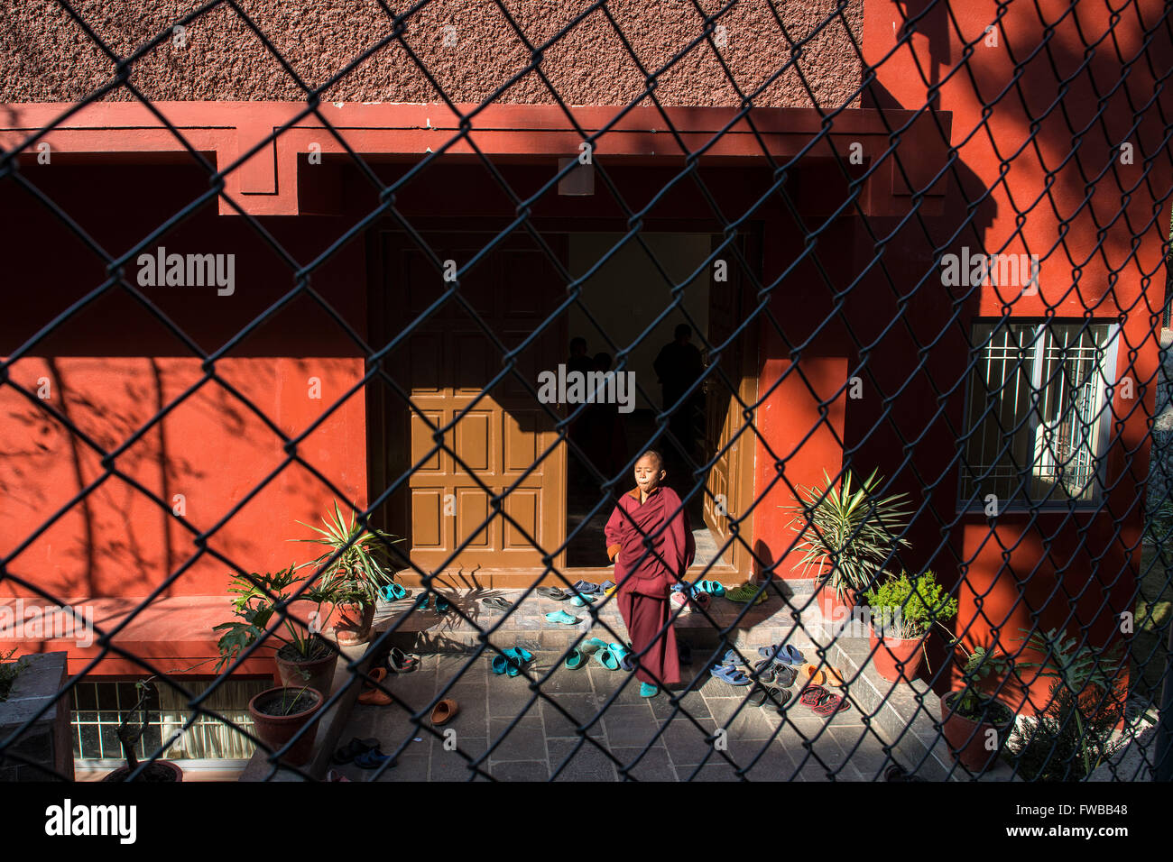 Nepal, Kopan monastery Stock Photo - Alamy