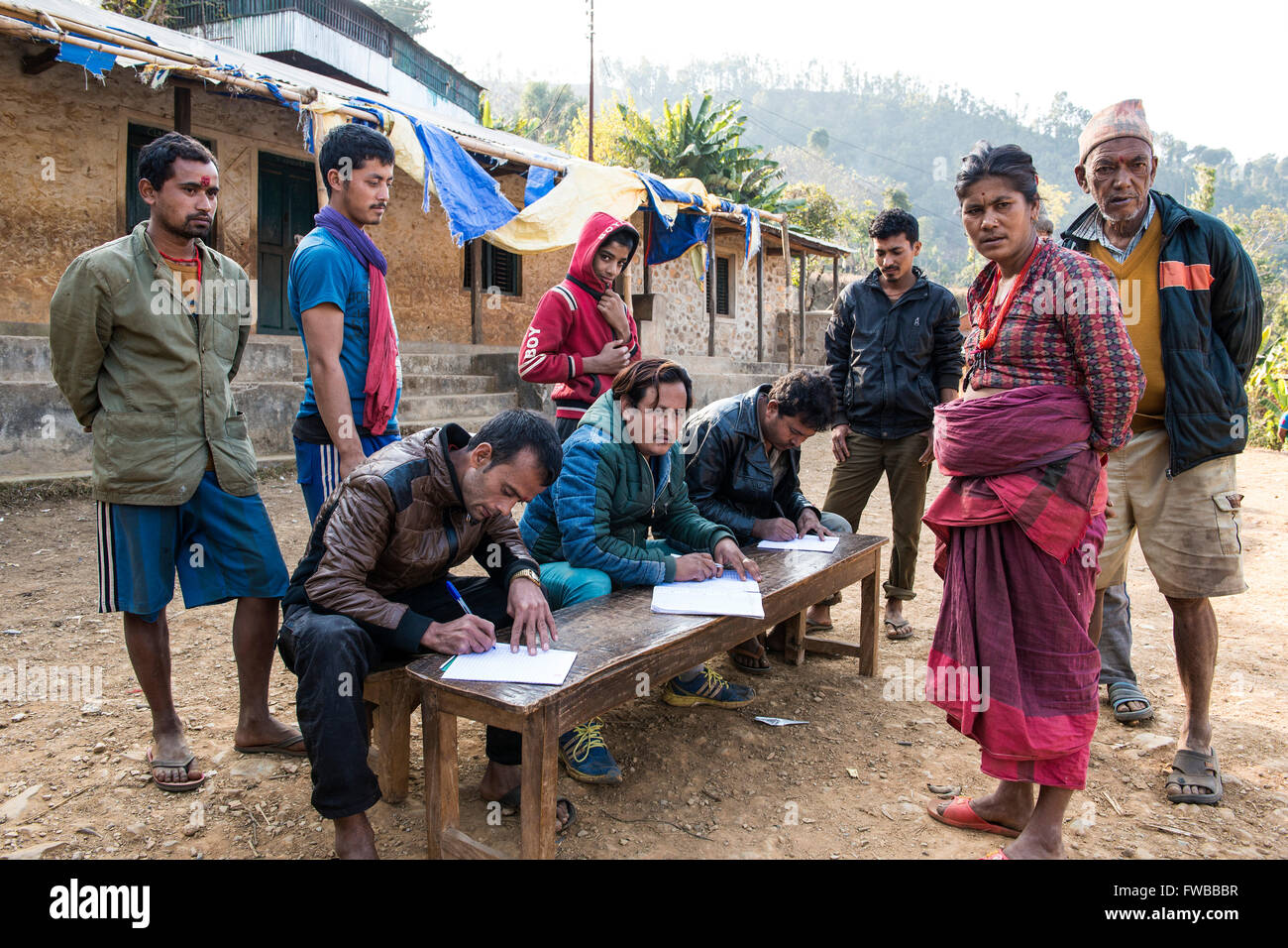 Nepal, Nuwakot district, one year after the earthquake, humanitarian ...