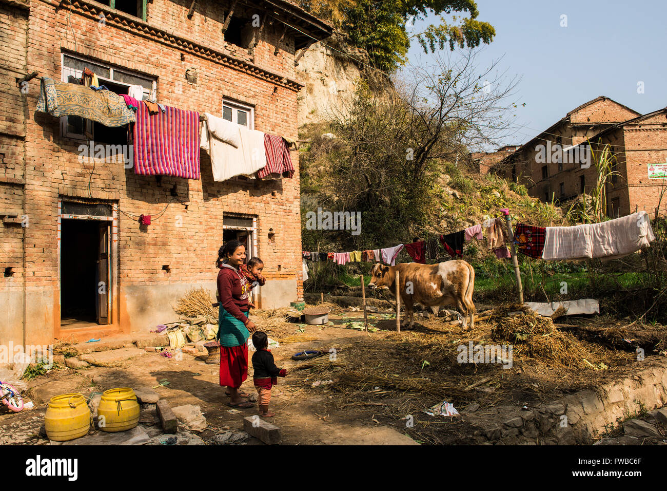 Nepal, Tathali, Daily life Stock Photo - Alamy