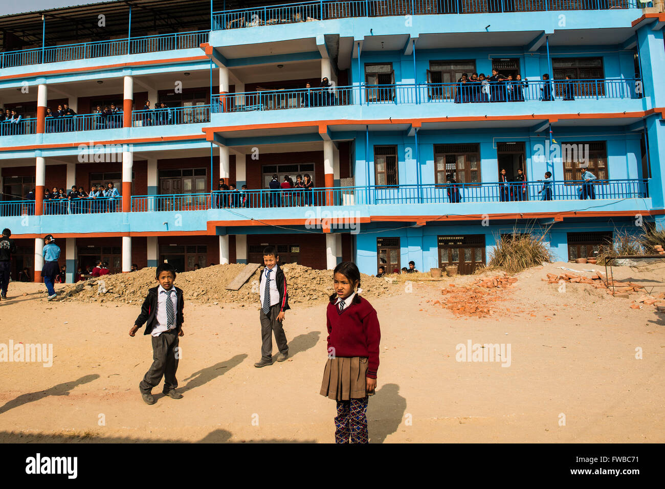Nepal, Tathali, local school Stock Photo - Alamy