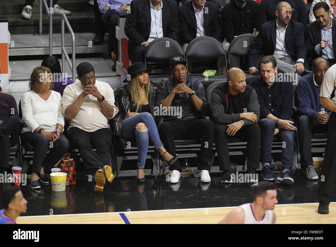 Celebrities at the Los Angeles Clippers game. The Los Angeles Clippers ...