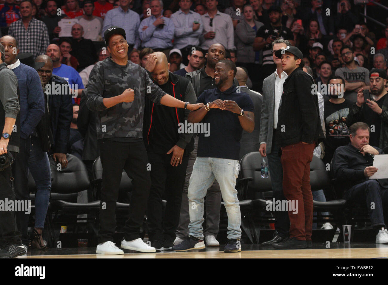 Celebrities at the Los Angeles Clippers game. The Los Angeles Clippers ...