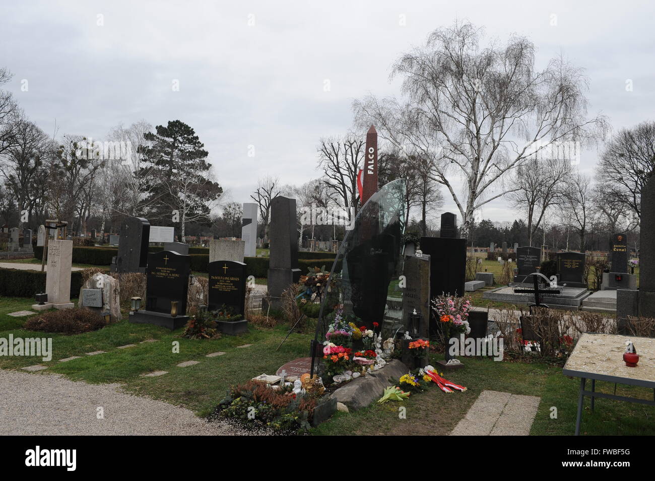 Final resting place for Austrian singer Falco aka Johann Hölzl at ...