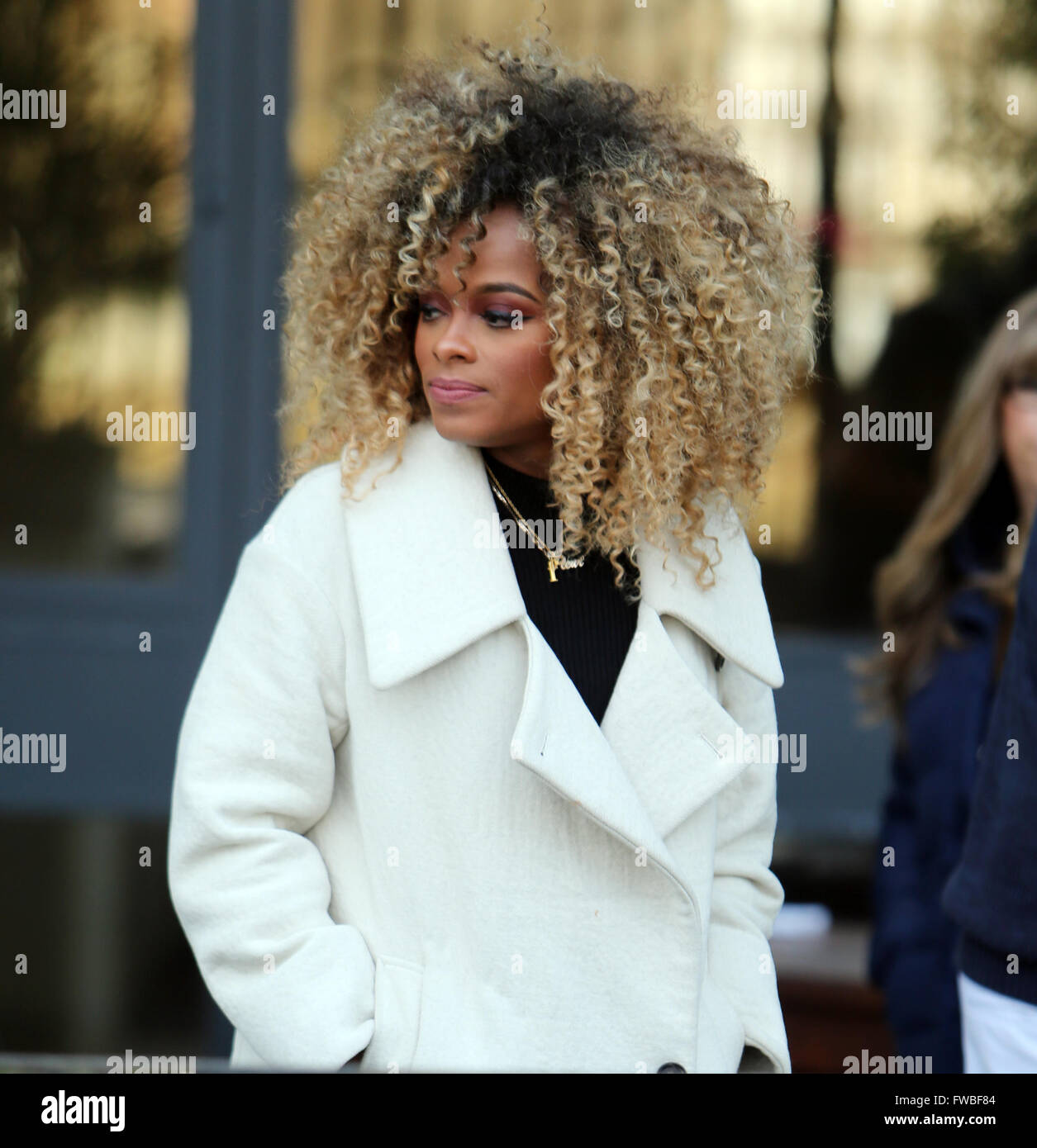 Fleur East outside ITV Studios Featuring: Fleur East Where: London ...