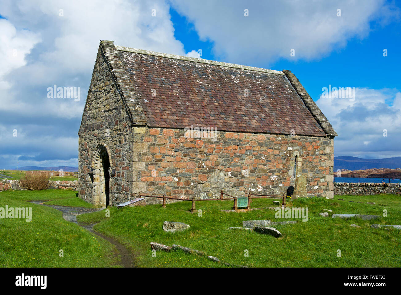 St Oran's Chapel, Isle of Iona, Inner Hebrixdes, Scotland UK Stock ...