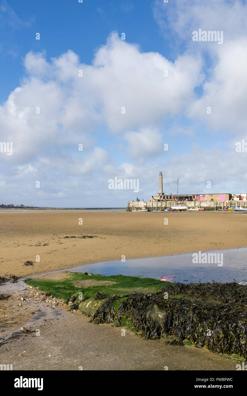 Margate harbour sand sea sky hi-res stock photography and images - Alamy