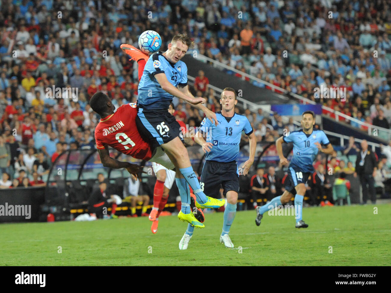 Sydney FC vs. Guangzhou Evergrande FC at Sydney's Allianz Stadium ...