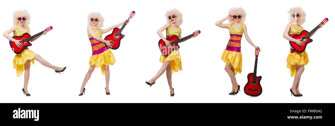 Female rocker singer Cut Out Stock Images & Pictures - Alamy