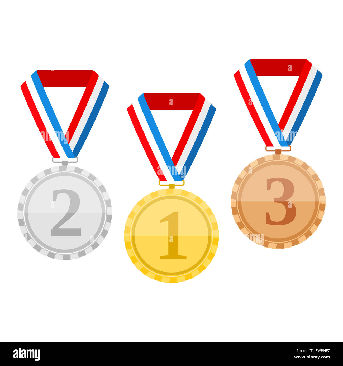 Medals ribbon hi-res stock photography and images - Alamy