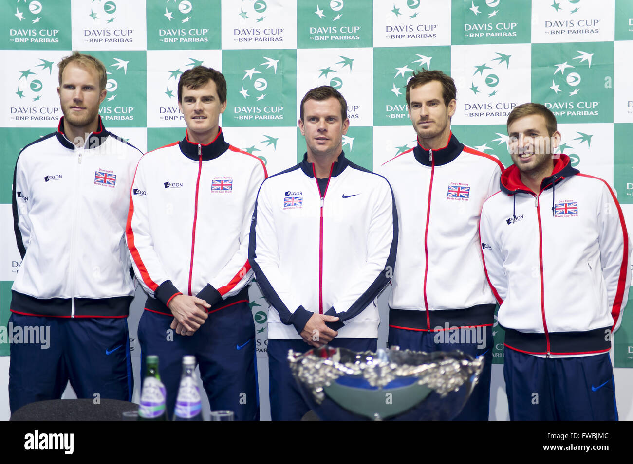 Davis Cup - First Practice Day - Press Conference Featuring: Dominic ...