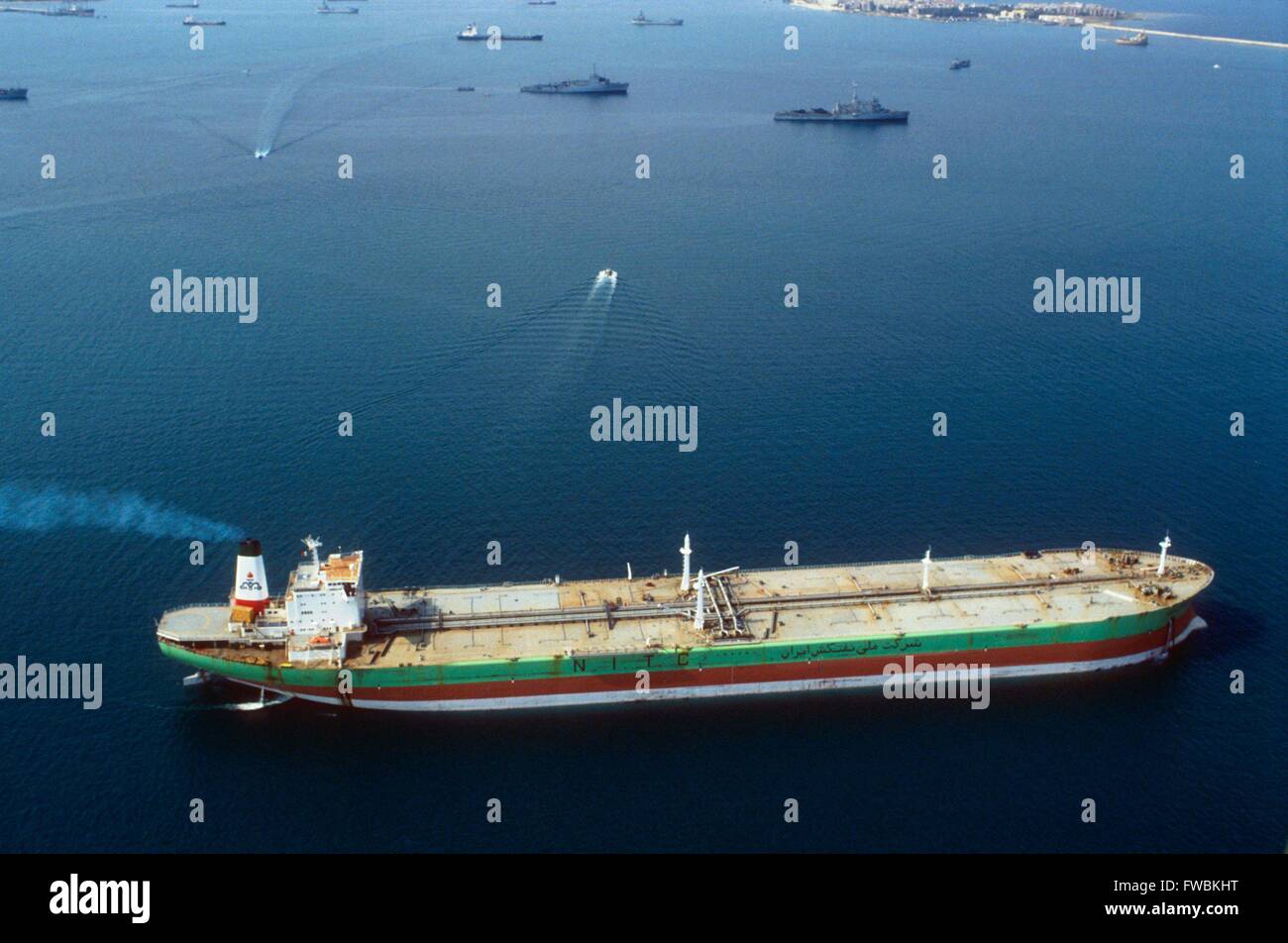 Siracusa (Sicily, Italy) oil tankers in the gulf of Augusta in front of ...