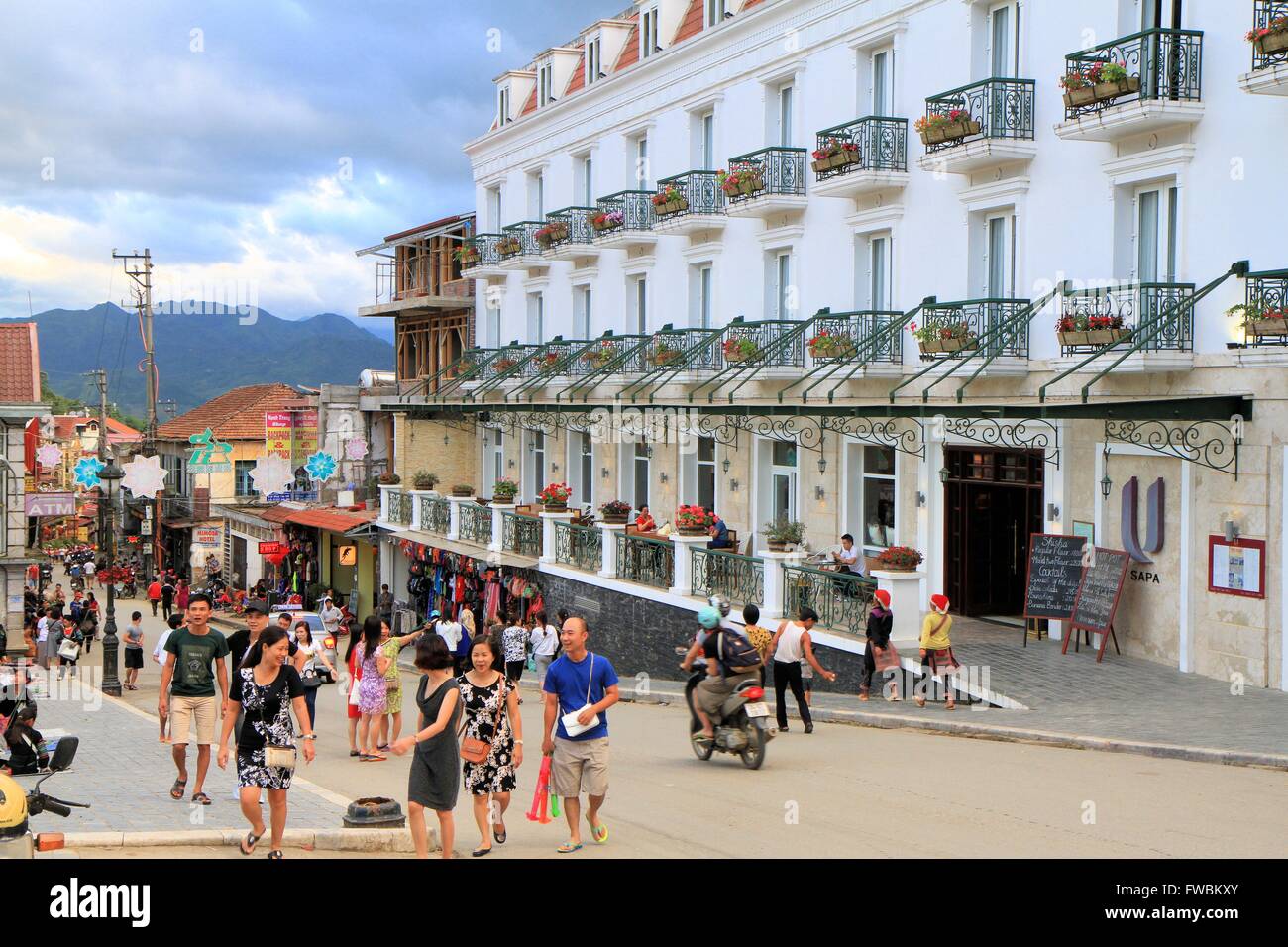Sapa town, Vietnam, Asia Stock Photo - Alamy