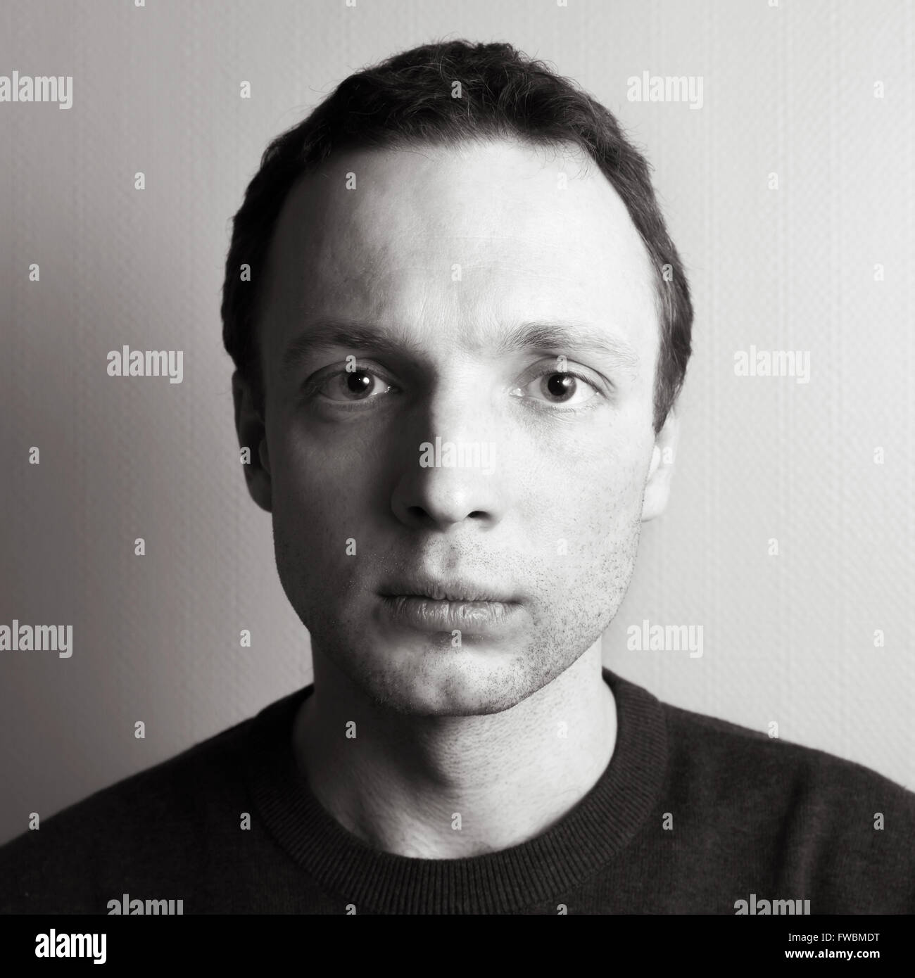 Young black man looking up hi-res stock photography and images - Alamy