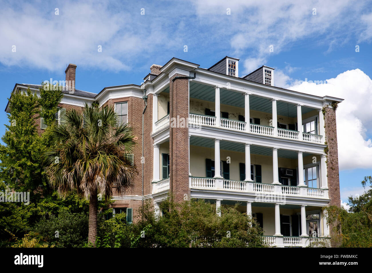Colonial mansion in historic Charleston, South Carolina, USA Stock ...