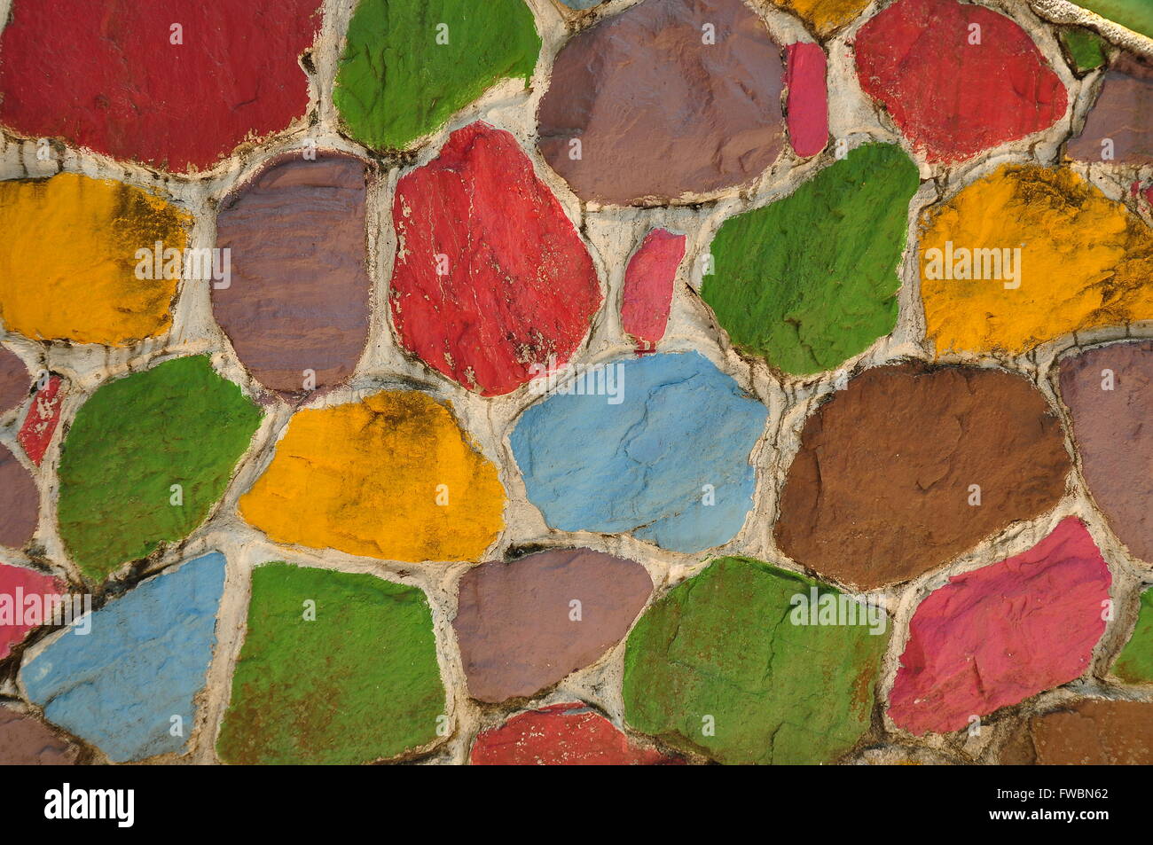 Colorful Rock Wall Stock Photo - Alamy