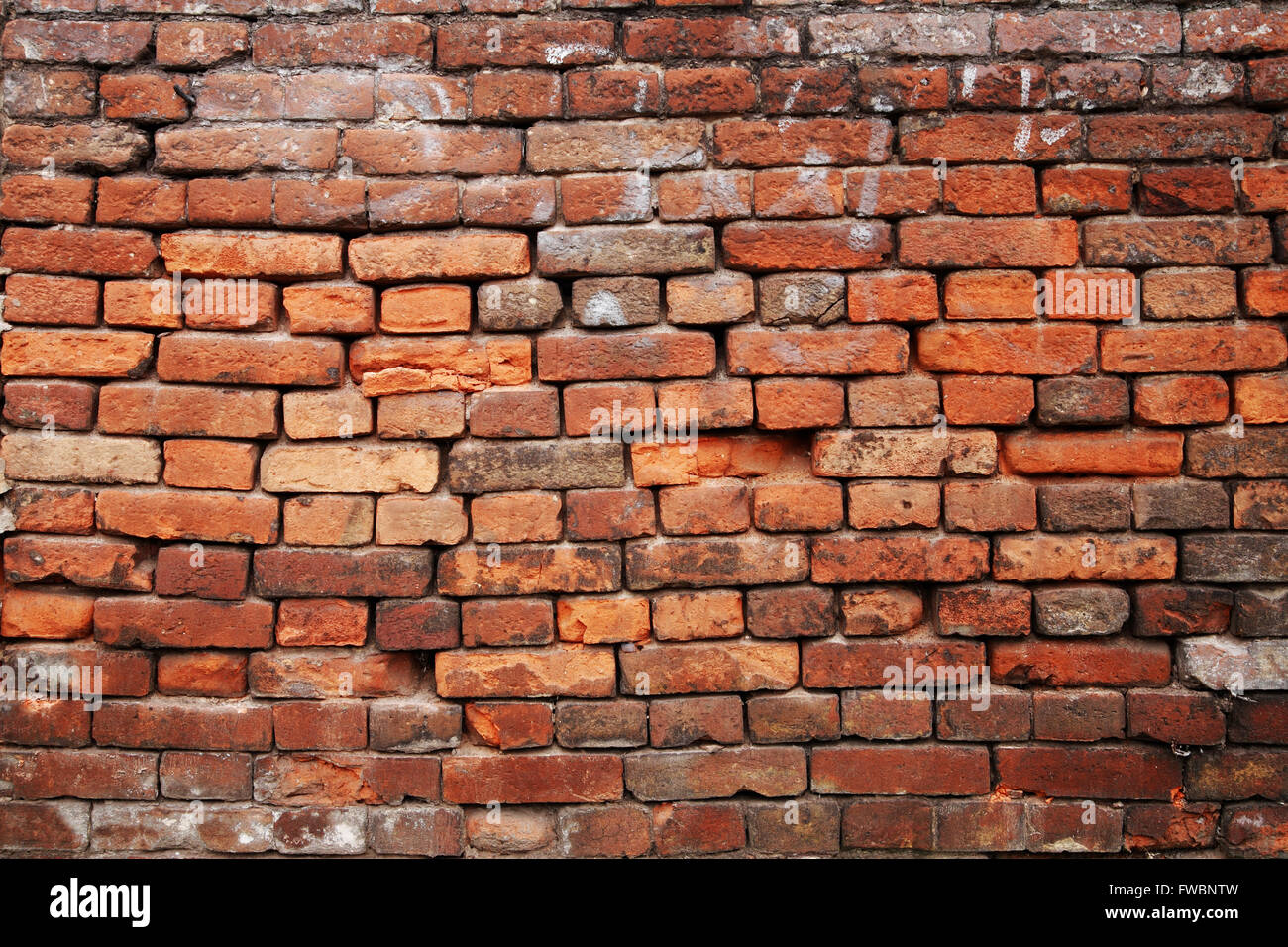 Detail of the brick walls of the old Stock Photo - Alamy