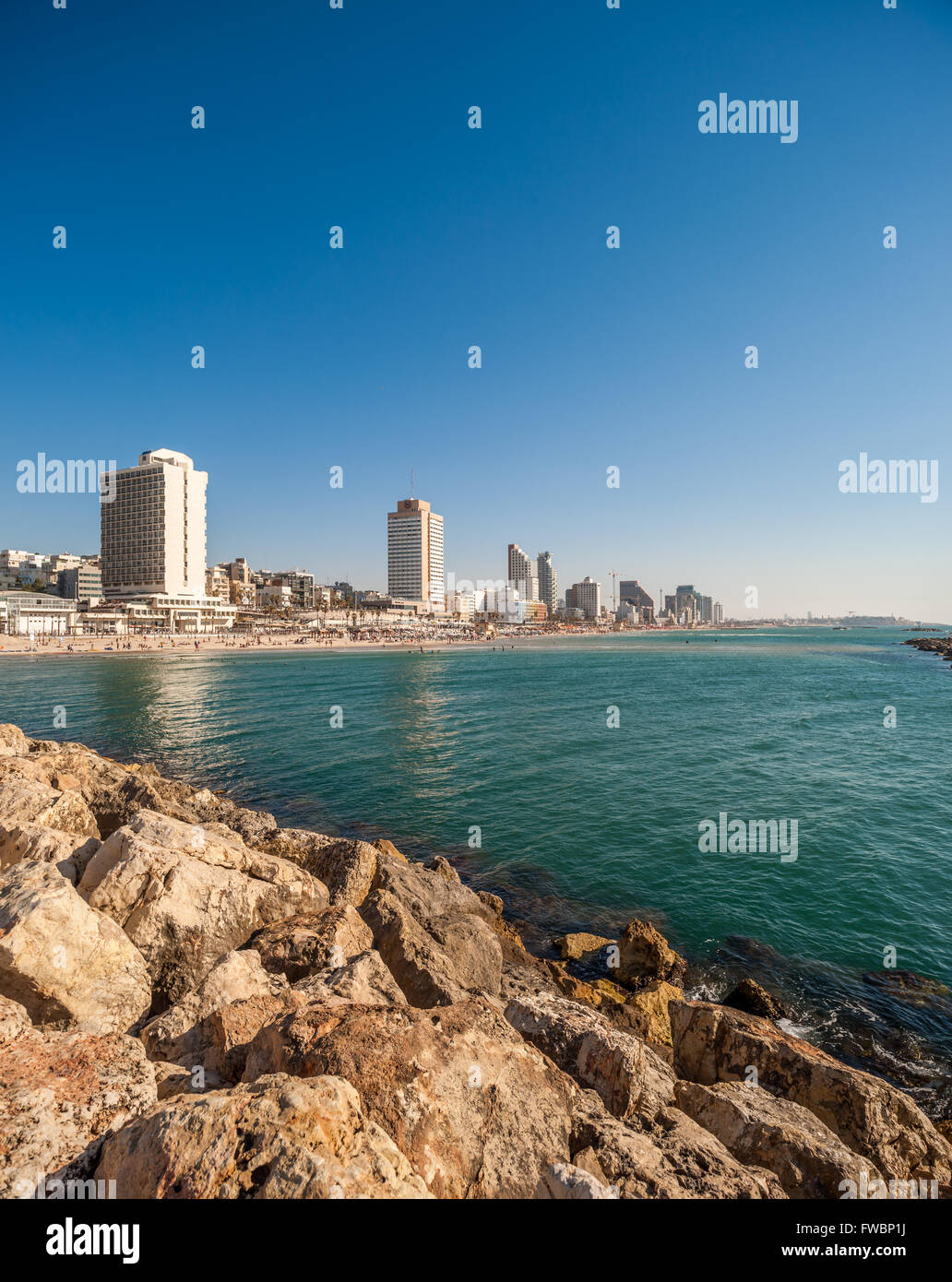 Israel, Tel Aviv, cityscape taken from the marina Stock Photo - Alamy