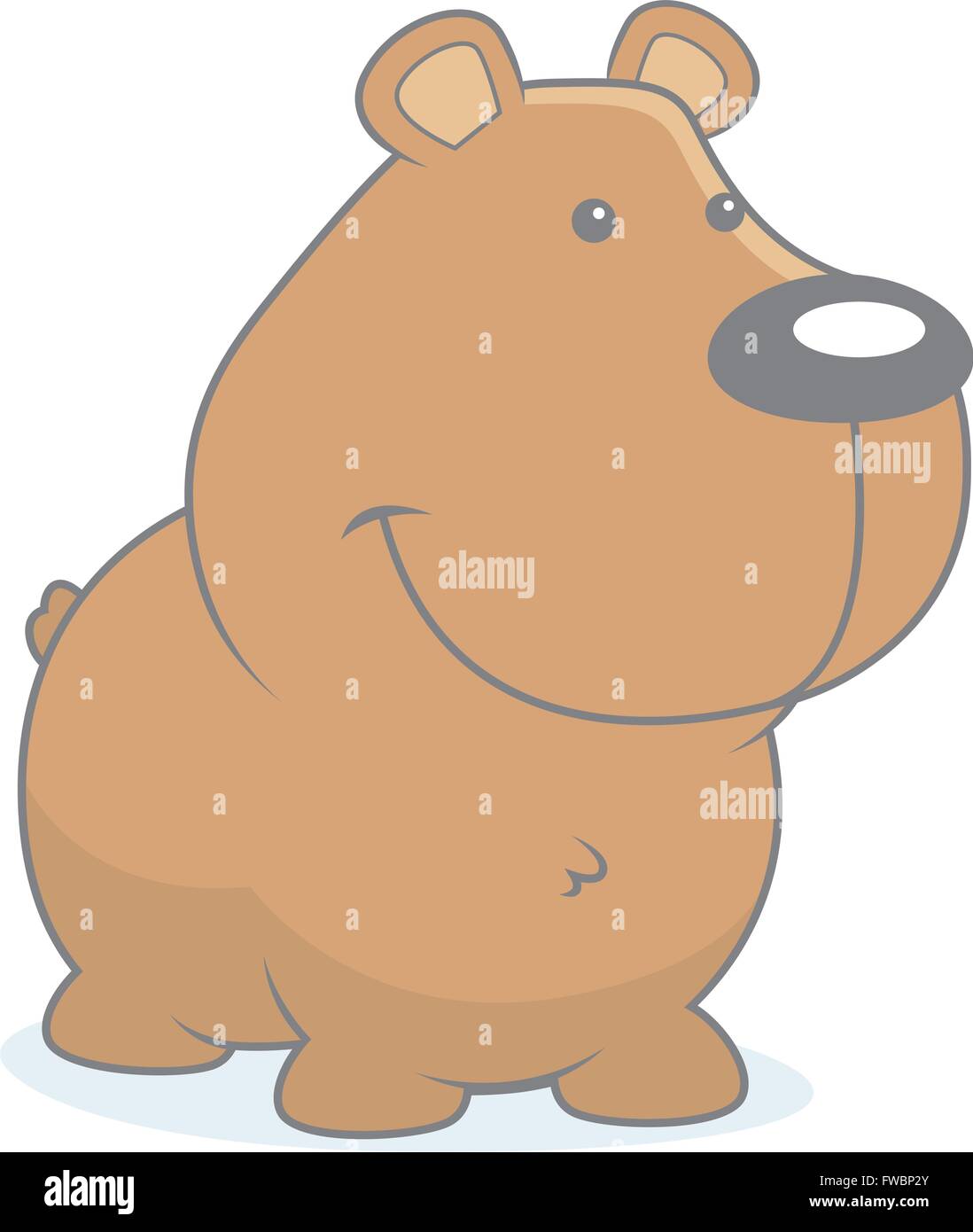 A cartoon baby bear cub happy and smiling Stock Vector Image & Art - Alamy