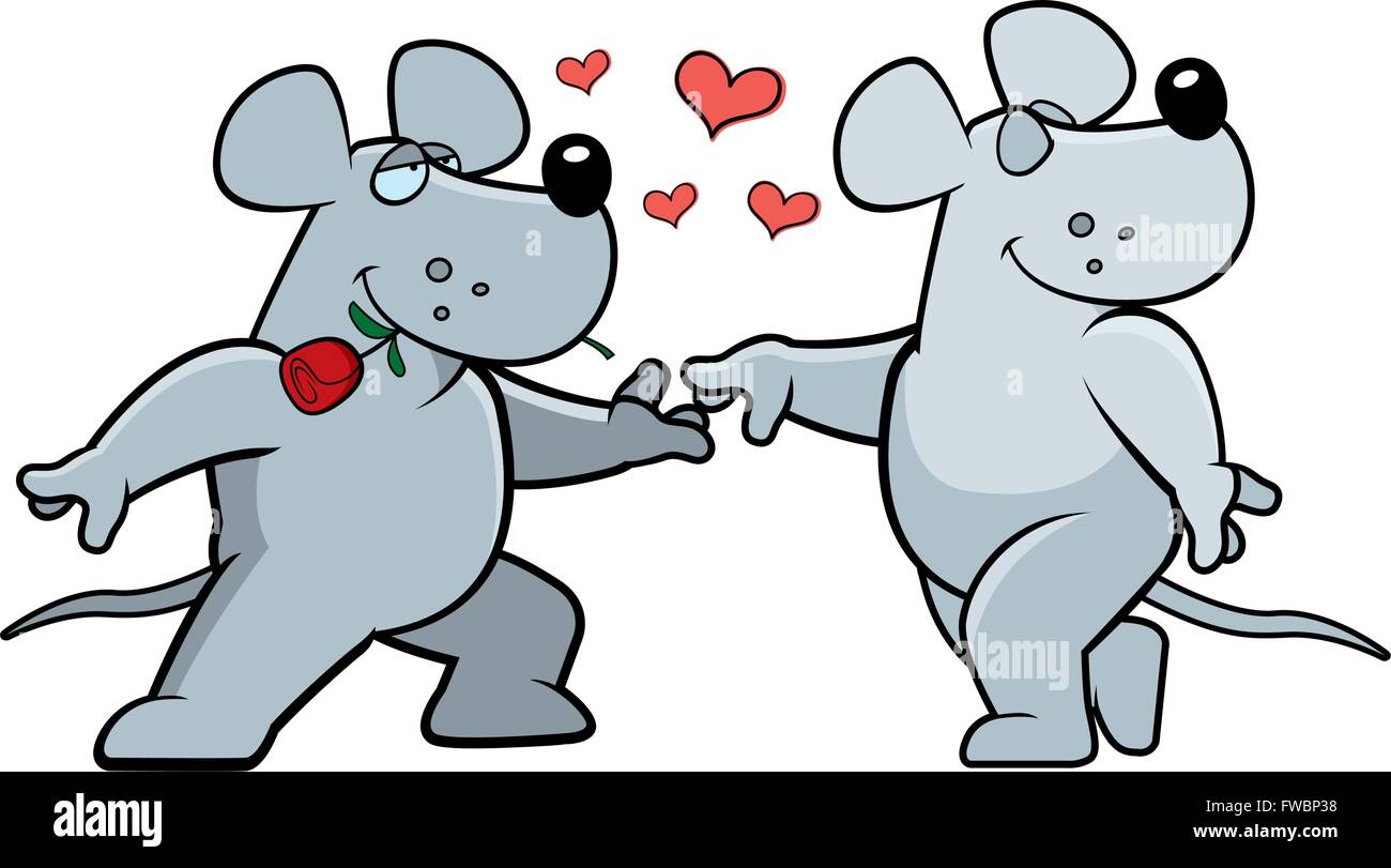 Two cartoon rats happy and in love Stock Vector Image & Art - Alamy