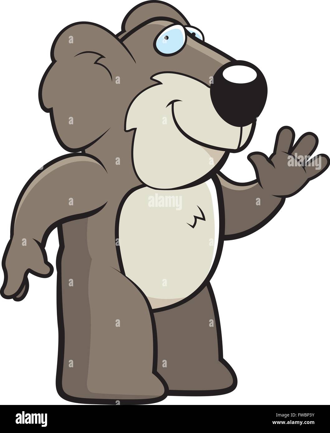 A happy cartoon koala waving and smiling Stock Vector Image & Art - Alamy
