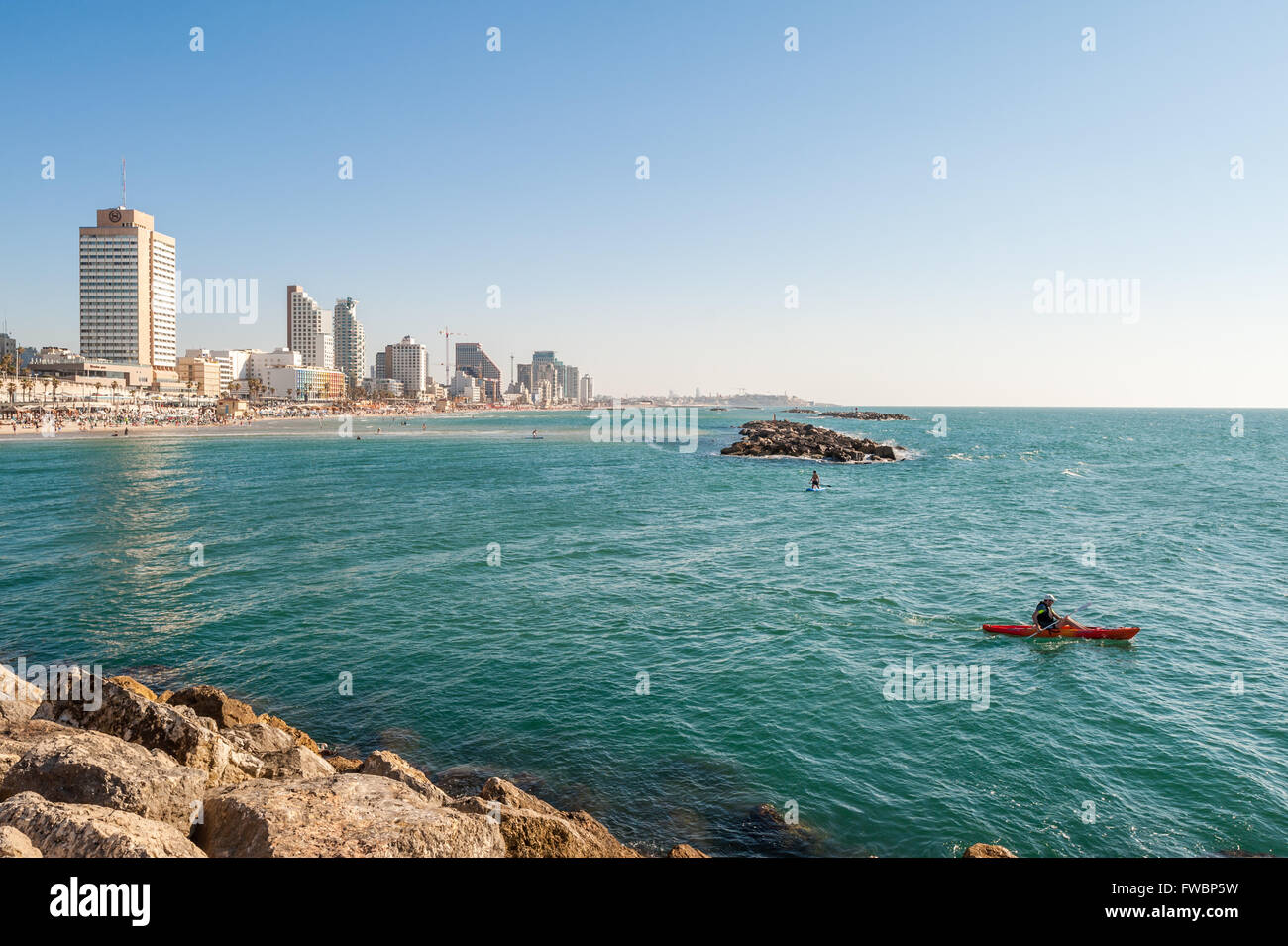 Israel, Tel Aviv, cityscape taken from the marina Stock Photo - Alamy
