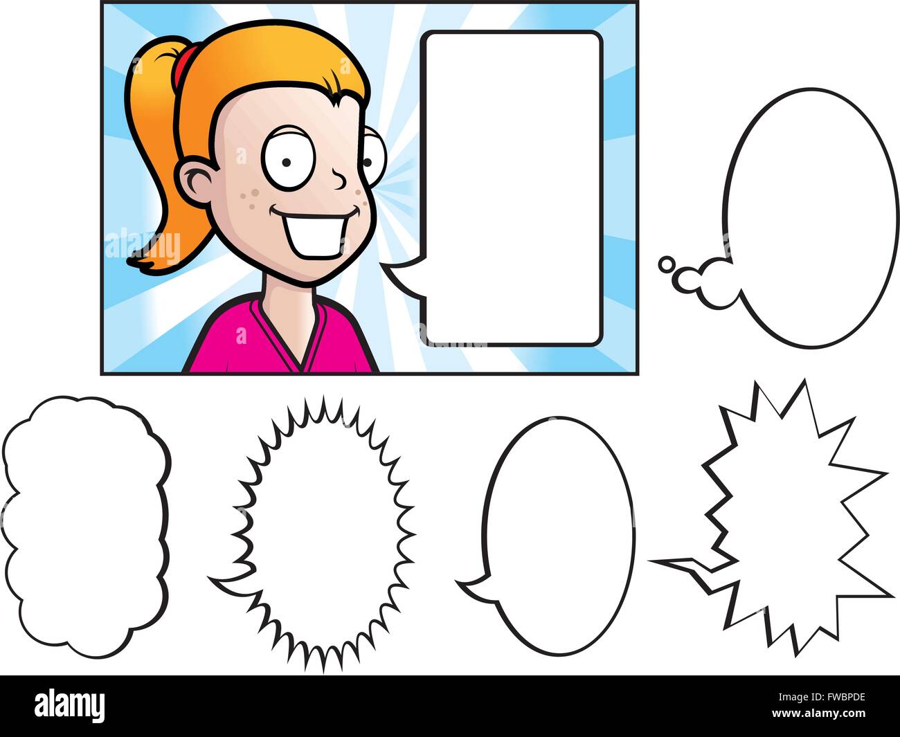 Cartoon Girl Talking