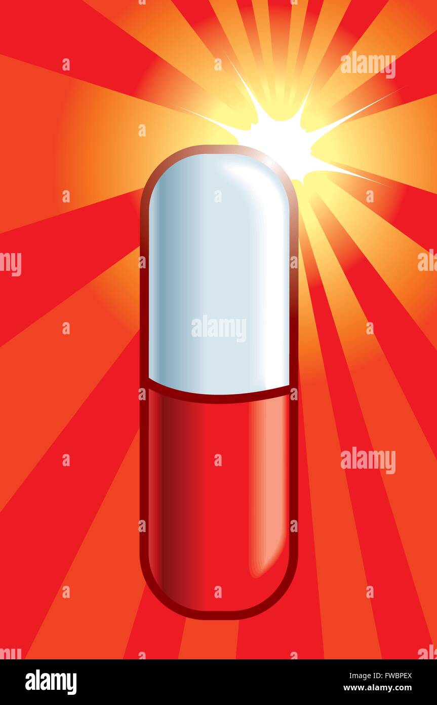 A small pill or capsule with medication in it Stock Vector Image & Art ...