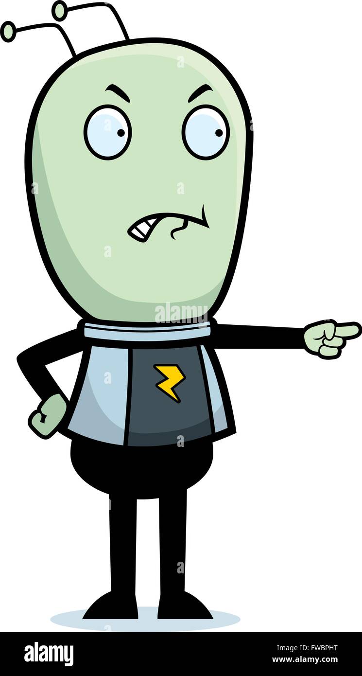 A cartoon alien with an angry expression Stock Vector Image & Art - Alamy