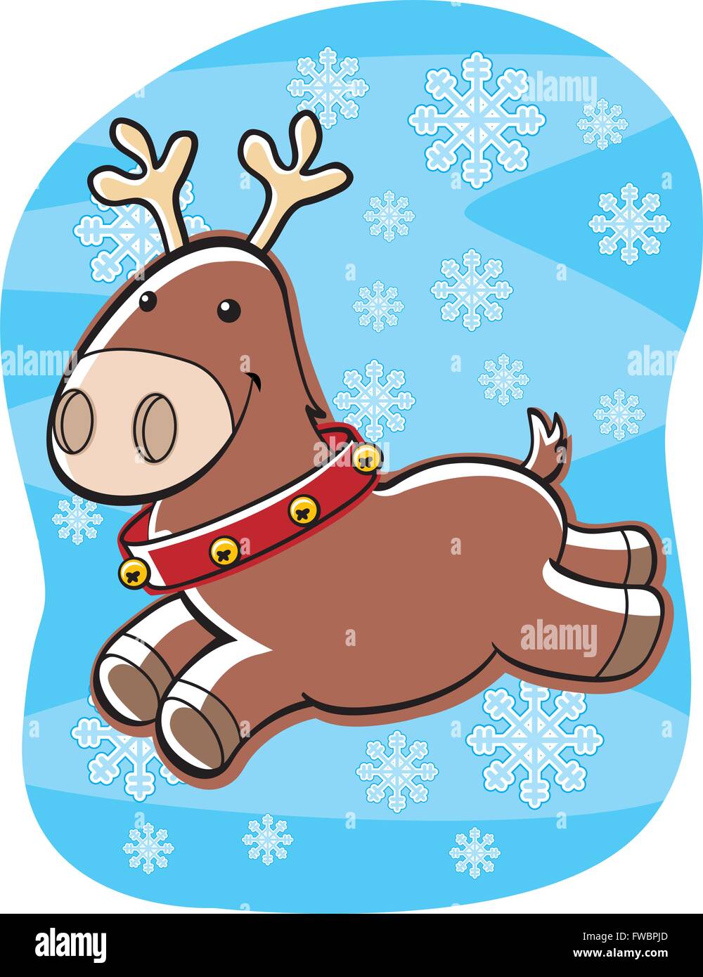 Cartoon reindeer hi-res stock photography and images - Alamy