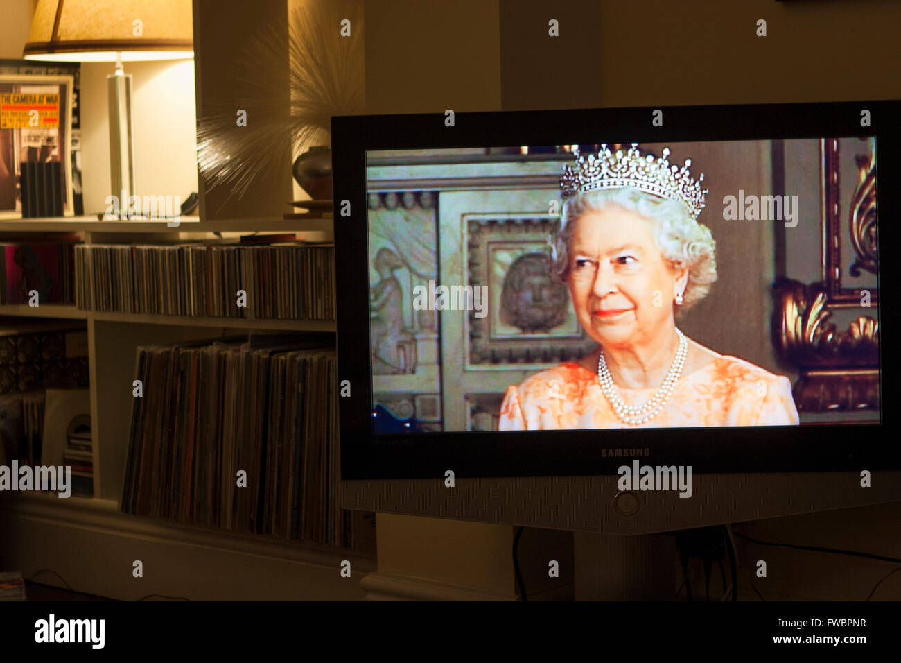 A portrait of Queen Elizabeth the second, Queen of the United Kingdom ...