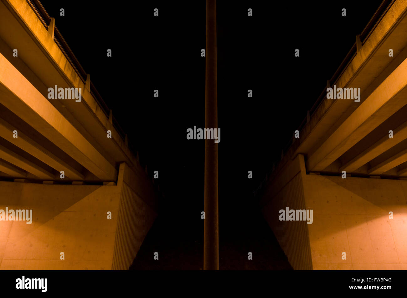 The symmetrical pattern of a main road or transport route is ...