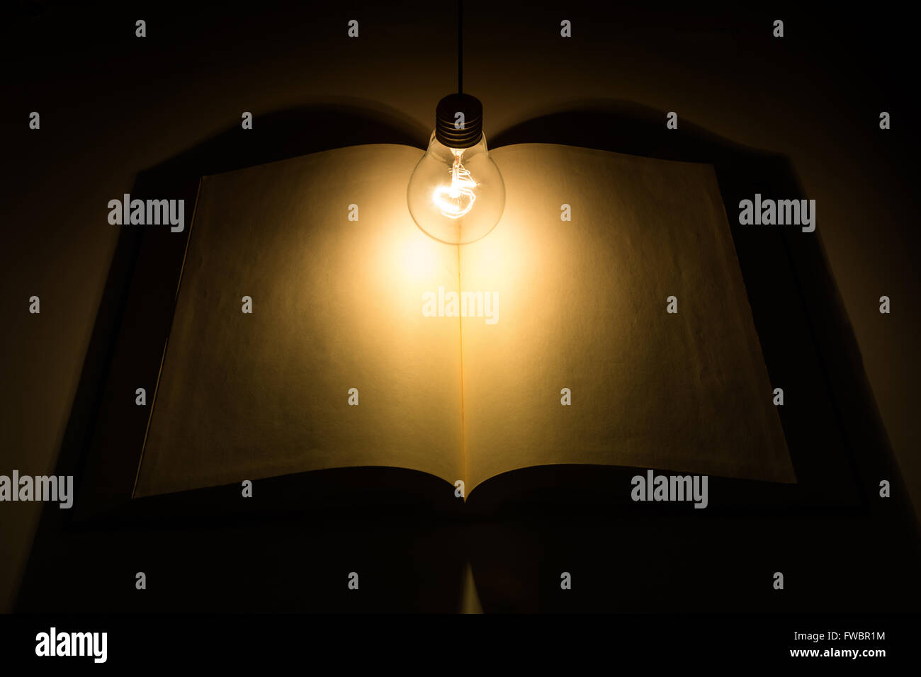 Open book lightbulb hi-res stock photography and images - Alamy