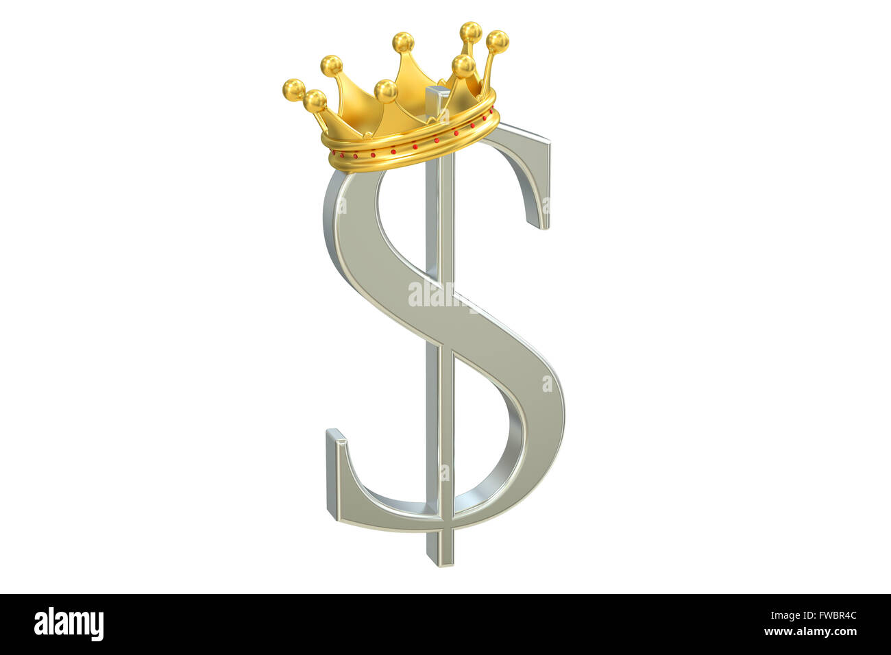 Gold Money Sign With Crown