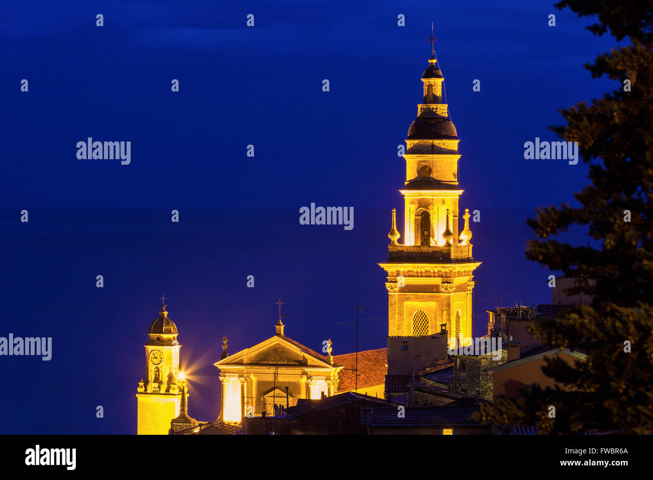 Saint Michel Basilica in Menton Stock Photo - Alamy