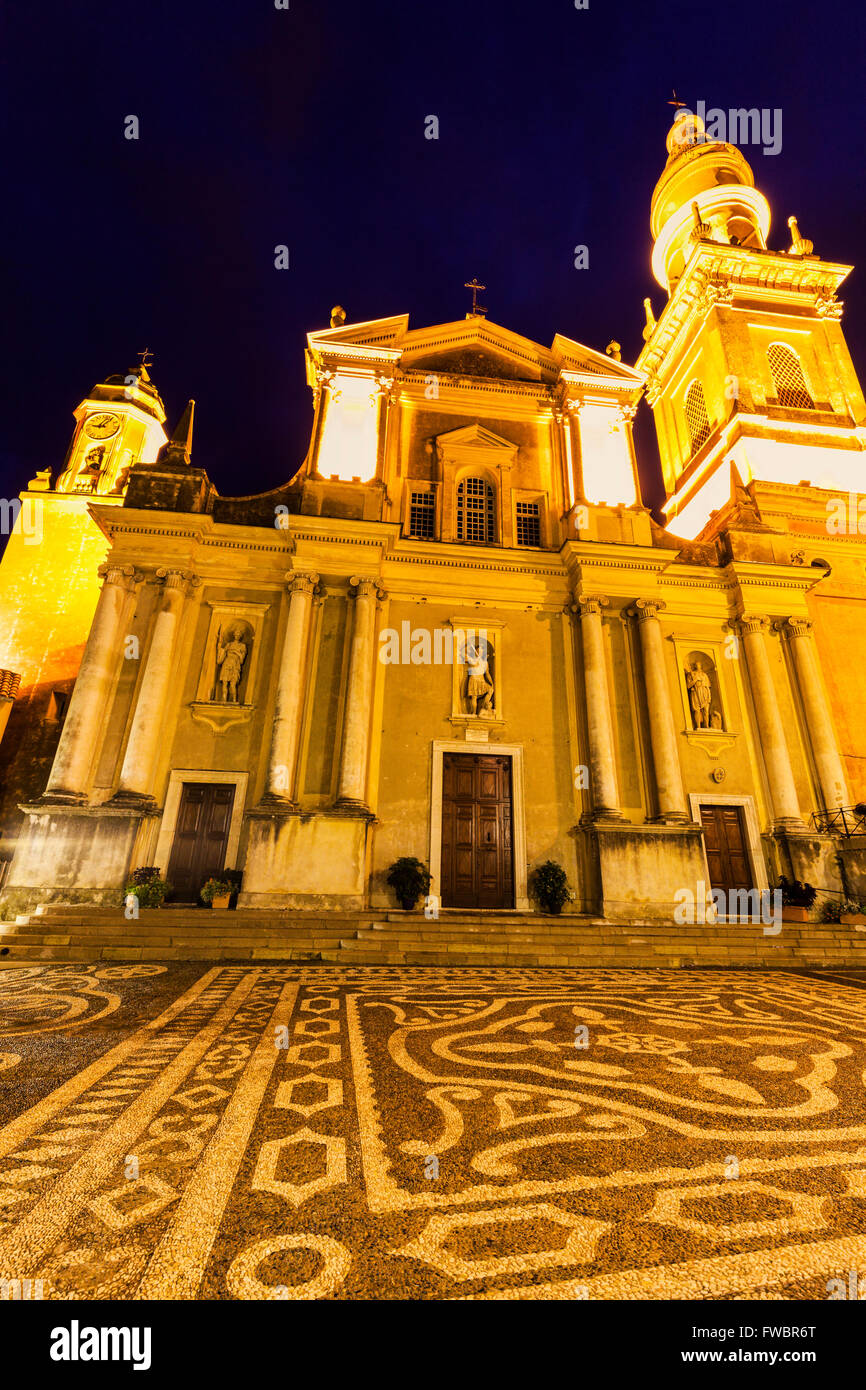 Saint Michel Basilica in Menton Stock Photo - Alamy
