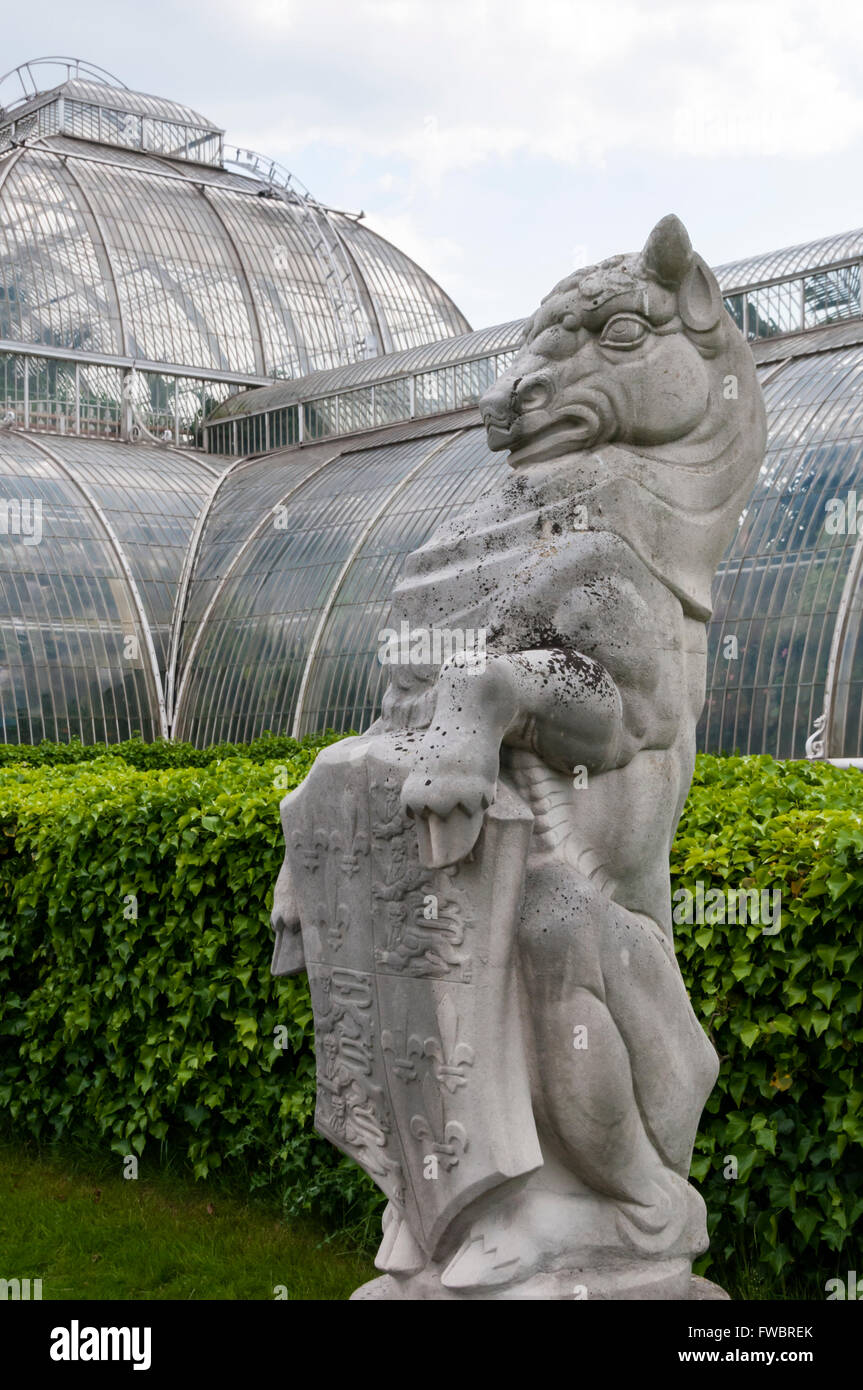 The Black Bull of Clarence, one of The Queen's Beasts in front of the ...